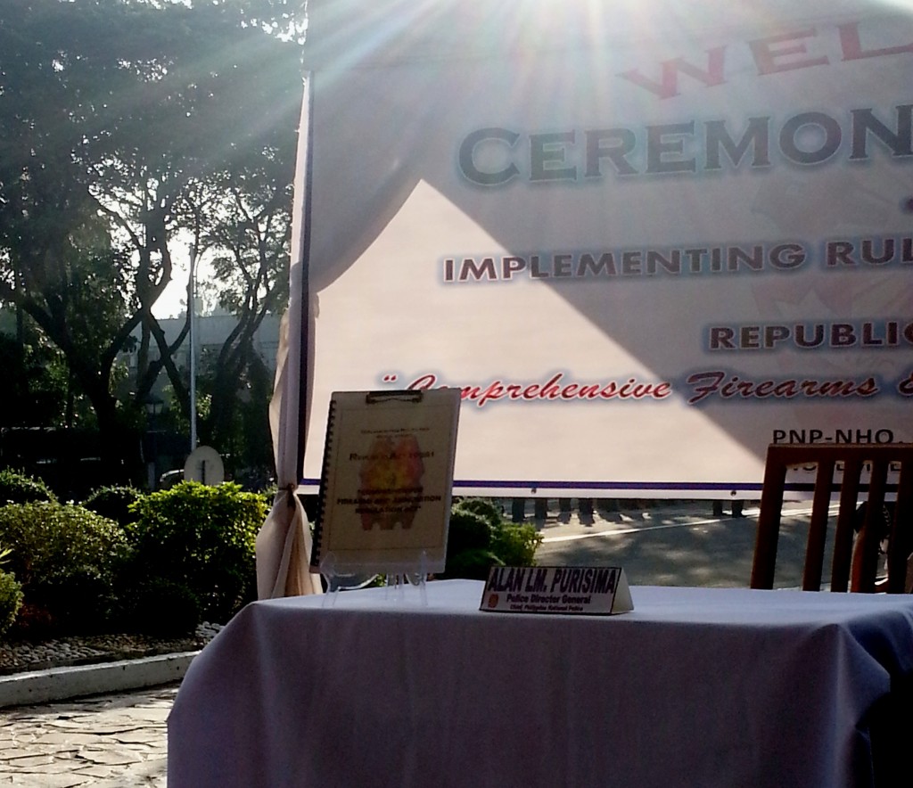 The Chief PNP signs RA10591 IRR – AFAD